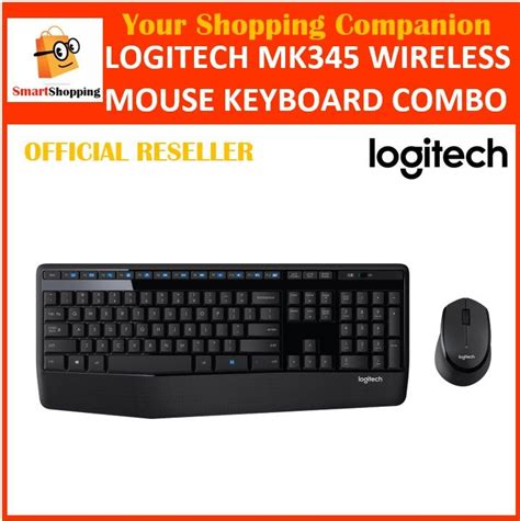 Logitech MK345 Wireless Keyboard Mouse Black Combo Set KB MK 345 Lazada Singapore