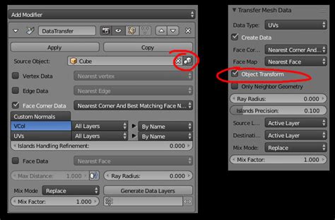 45088 Transfer Mesh Data Object Transform Buttons Are Inverted