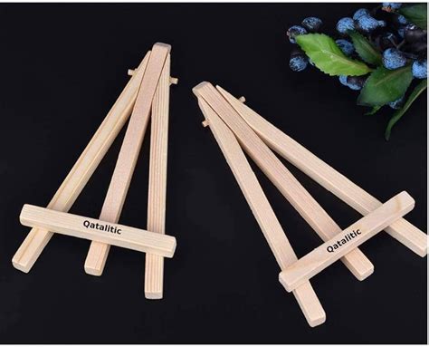 Small Tabletop Easel 10 Pcs 6 Inch Mini Wood Display Easel For 6 Inch