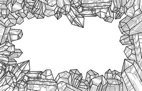 Crystals Background With Hand Drawn Style 10872779 Vector Art At Vecteezy