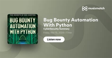 bug bounty automation with python transcript cybersecurity summary
