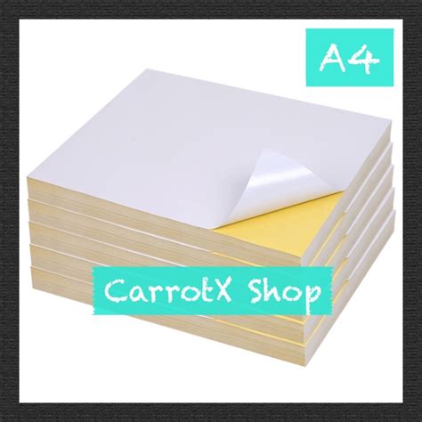 กระดาษสติกเกอร์ A4 100 แผ่น กระดาษขาวด้าน กระดาษขาวมัน ใบปะหน้า ฉลากสินค้า Facaiwowzaa Thaipick