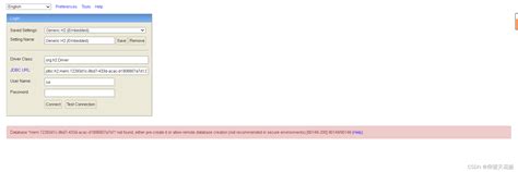 项目使用内嵌式h2数据库，idea配置完成，在浏览器输入：localhost8080h2 Console却无法连接 Csdn博客