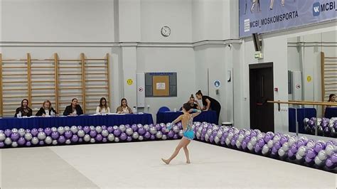 Выступление на первенстве ЮАО 30 октября 2022 года по художественной гимнастике Введенской Софии