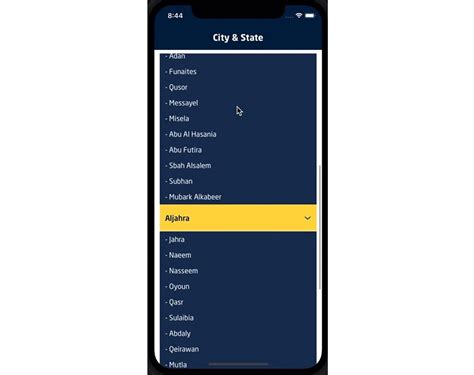 App Uses Api To Display Information About City And State User Using Expandable Table Cell