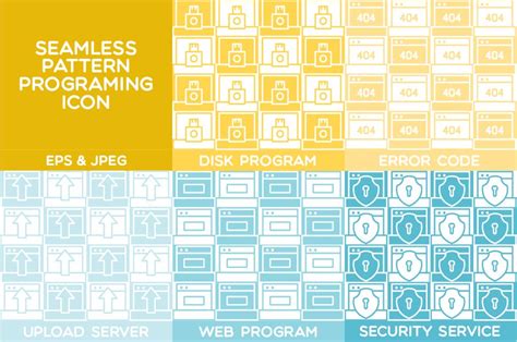 Seamless Pattern Programing Icon Graphic By Beldonbenediktus · Creative