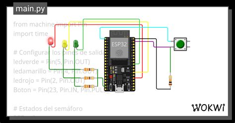 Semaforo Con Esp32mary Wokwi Esp32 Stm32 Arduino Simulator