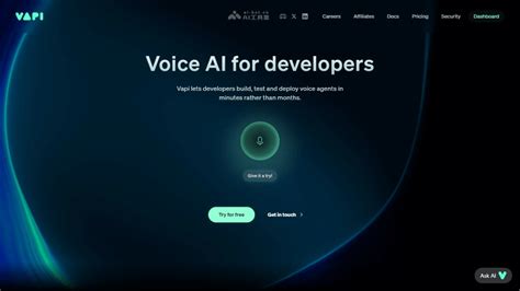 vapi 语音ai平台，开发者可快速构建和部署语音应用 ai工具集