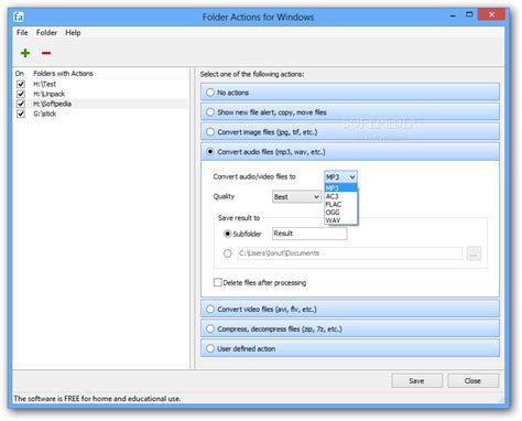 Folder Actions For Windows Softpedia