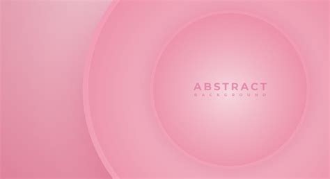 Premium Vector Abstract 3d Background Circle Pink Papercut Layer With