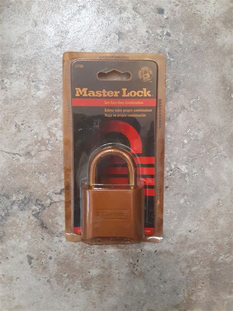 1999 Master Lock 175d Set Your Own Combination Includes