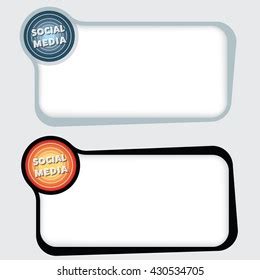 Set Two Vector Text Frames Icon Stock Vector Royalty Free 430534705 Shutterstock
