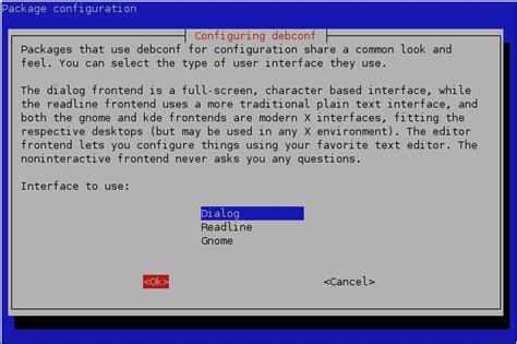 Установка debconf в Ubuntu Linux Mint Debian