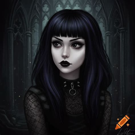 Goth Girl On Craiyon