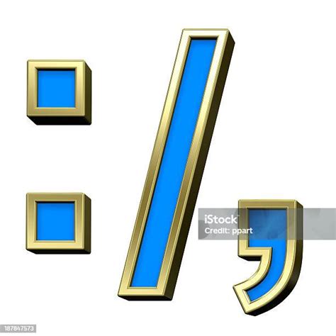 Colon 세미콜론 마침표 쉼표 메트로폴리스 터쿠아즈 알파벳 세트 3차원 형태에 대한 스톡 사진 및 기타 이미지 3차원 형태 금 금속 금색 Istock
