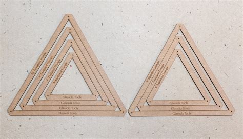 Shop Triangle Stained Glass Layout Frames Glassola Tools