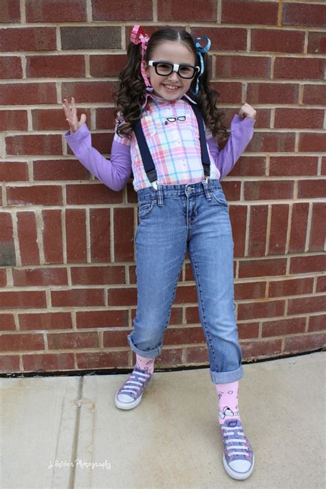 A Picture I Took Of My Daughter And Her Homemade Put Together Nerd Halloween Costume Nerd