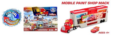 Mattel Disney Pixar Cars Transforming Truck And Toy Car Playset Color