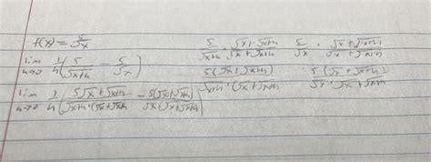Help Finding Derivative By Using Definition Of Derivative Rcalculus