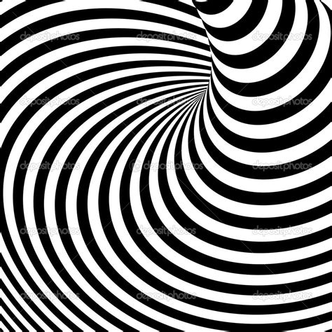 Diseño De Fondo De Ilusión Movimiento Vórtice Monocromo Abstracto 2023