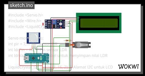 Sensor Pir Dengan Motor Servo Copy Wokwi Esp32 Stm32 Arduino Simulator