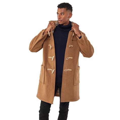 Mens Classic Fit Duffle Coat With Wooden Toggles Camel Original Montgomery Original