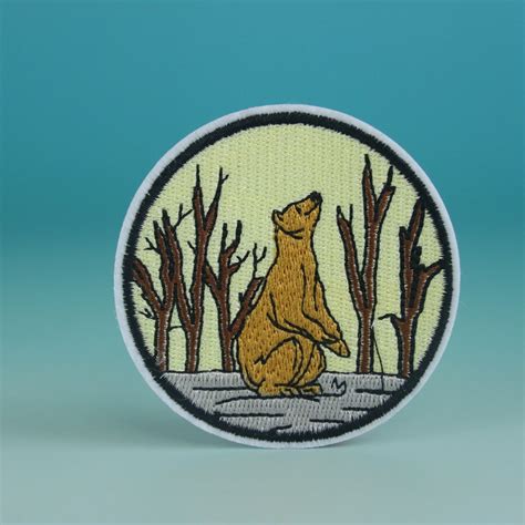 Embroidered Bear Patches Etsy