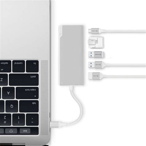 Alogic Ultra Usb C Dock Uni Hdmi Usb Sd Kort 100w Pd Silver