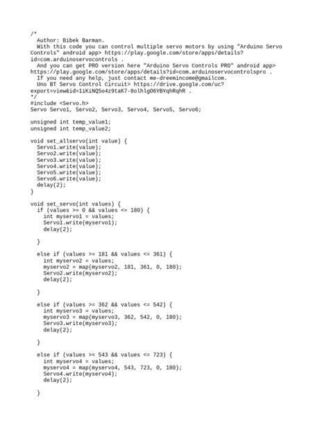 Kod App Arduino Servo Kontrol Pdf