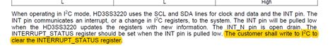 HD3SS3220 Confused For The PIN INT And Register INTERRUPT STATUS Interface Forum Interface