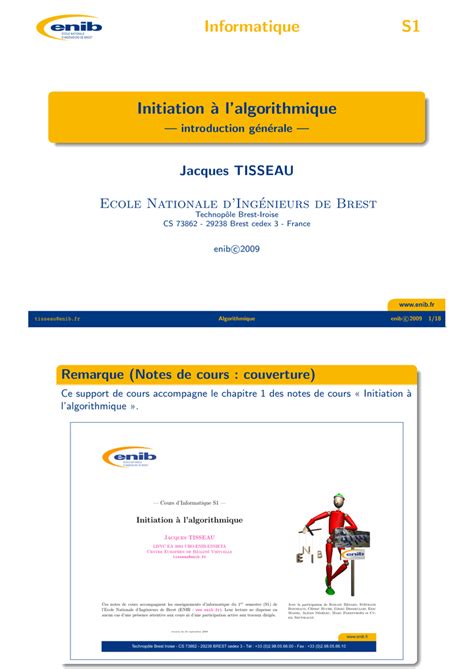 Initiation à l algorithmique introduction générale