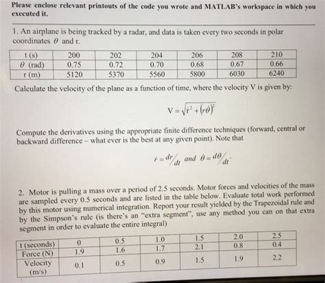 Solved Please Enclose Relevant Printouts Of The Code You