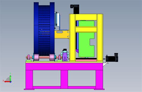 大型圆柱桶壁面自动钻孔打孔机 Step 模型图纸下载 懒石网