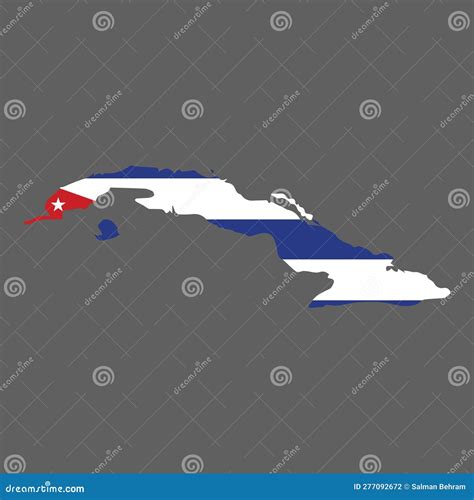 Cuba Map Flag Stock Vector Illustration Of Caribbean 277092672