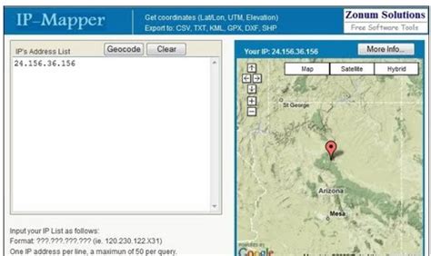Map Ip Address Mapping Utility