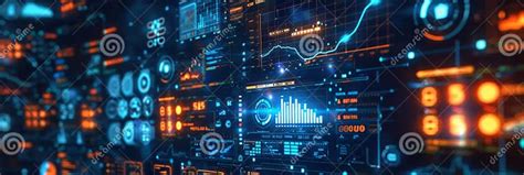 A High Tech Computer Screen Displaying A Detailed Network Monitoring Dashboard With Real Time
