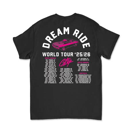 G Flip Dream Ride Tour Black T Shirt Sound Au