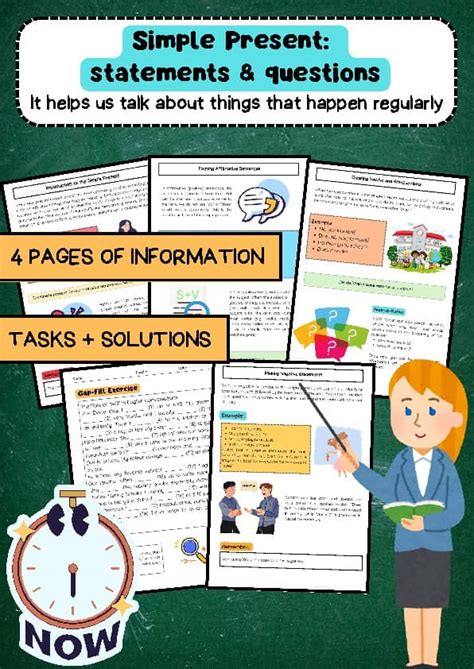 Simple Present Statement And Questions By The English Spark Tpt