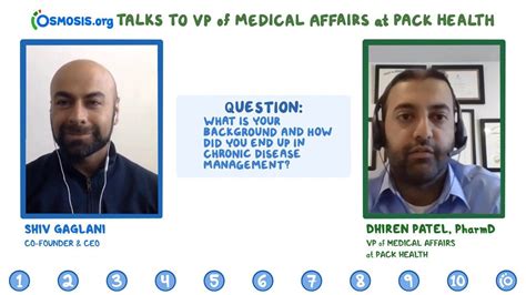 Dhiren Patel Vice President Of Medical Affairs At Pack Health Raise The Line Osmosis Video