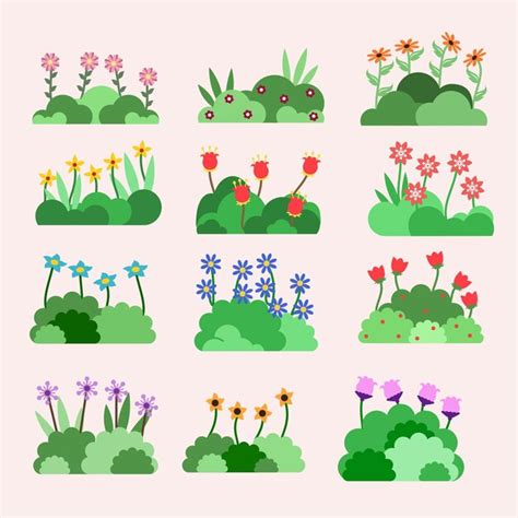Premium Vector Hand Drawn Grass With Flower