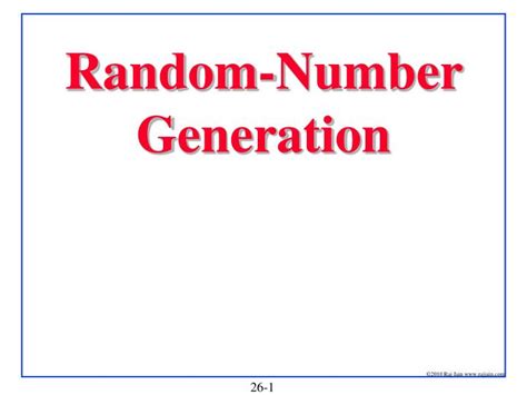 Ppt Random Number Generation Powerpoint Presentation Free Download