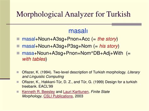 Ppt Learning Morphological Disambiguation Rules For Turkish Powerpoint Presentation Id1015364