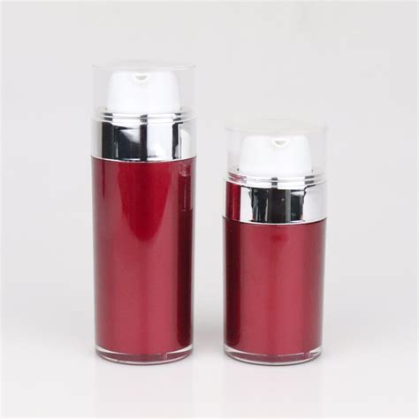 Red Skincare Packaging Plastic Acrylic Cosmetic Container Cosmopacks
