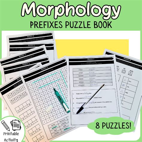 Prefixes Skills Puzzle Book Australian Teachers Marketplace