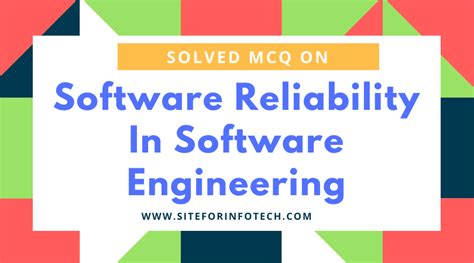 Solved Mcq On Software Reliability In Software Engineering Part 1