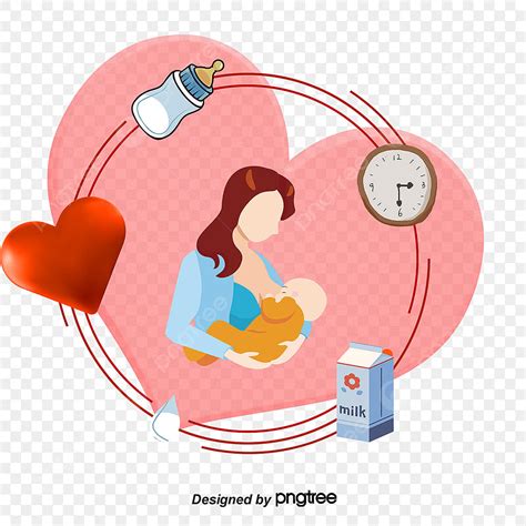 수유 엄마 일러스트 벡터 어머니 클립 아트 작은 병 모유 수유 어머니 Png 일러스트 및 Psd 이미지 무료 다운로드 Pngtree