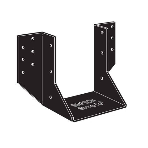 Simpson Ohu66 Sds3 6x6 Ornamental Joist Hanger W Sds Screws Black