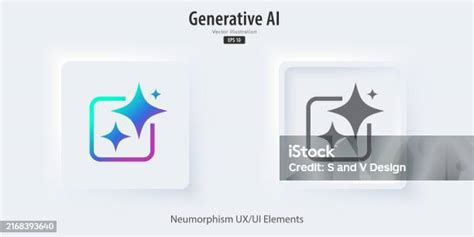 Ai 아이콘을 생성합니다 아이콘 기호가 있는 활성 및 비활성 3d 버튼 집합입니다 뉴모피즘 스타일 앱 및 웹을 위한 Ui Ux 디자인 벡터 일러스트 레이 션 0명에 대한