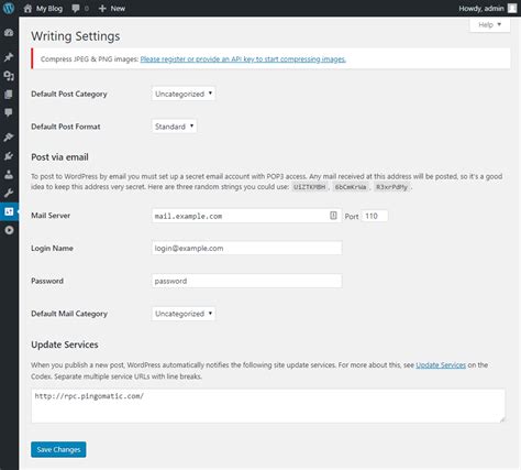How To Configure Writing Settings In WordPress ServerCake