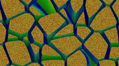 Abstract Background With The Movement Of Cells Design Moving Colorful Cells Under Microscope
